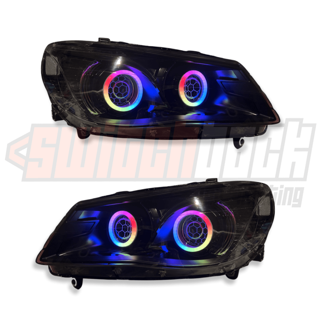 VF Custom Demon+Halo Combination Headlights | Switchback Lighting