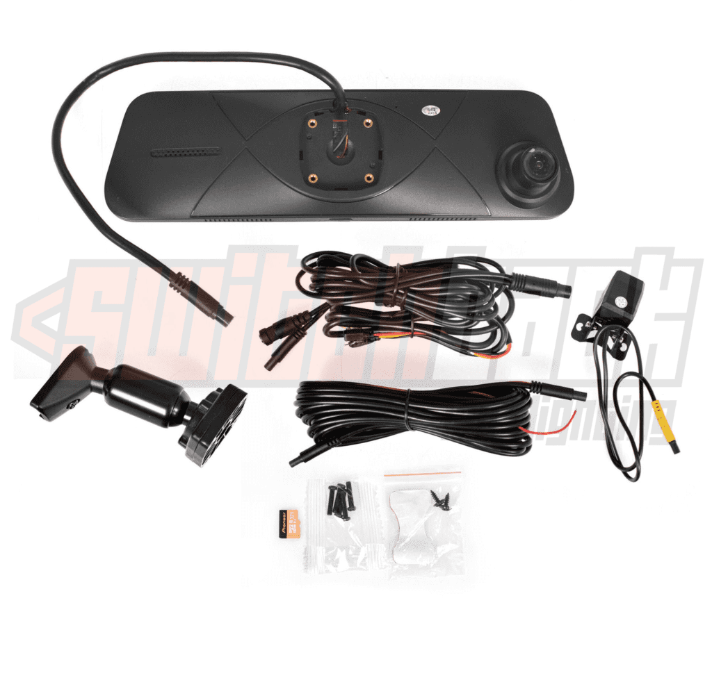 Rear View Mirror Dash Camera Kit (With Reverse Camera Option ...