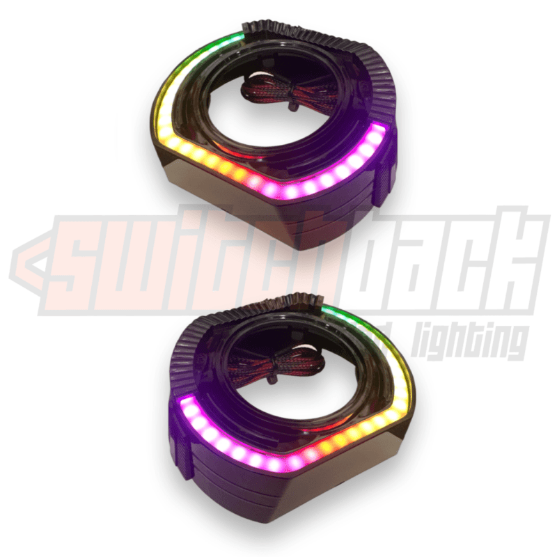"Angry Eye" 3.0 Shrouds (Gloss Black) | Switchback LED Lighting