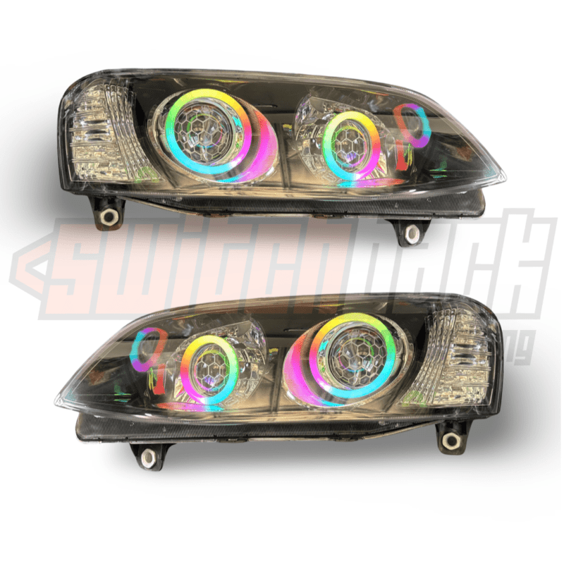 VE Series 1/2 Custom Headlights (Chrome) | Switchback LED Lighting